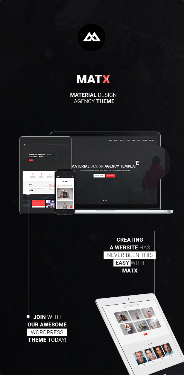 MATX – Material Design Agency Theme (Portfolio) | FCCo